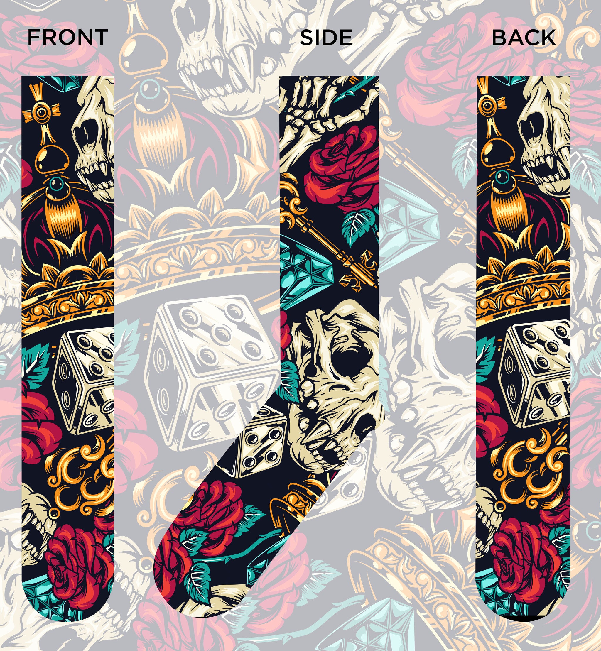 Dice Bone Rose – Savvy Sox
