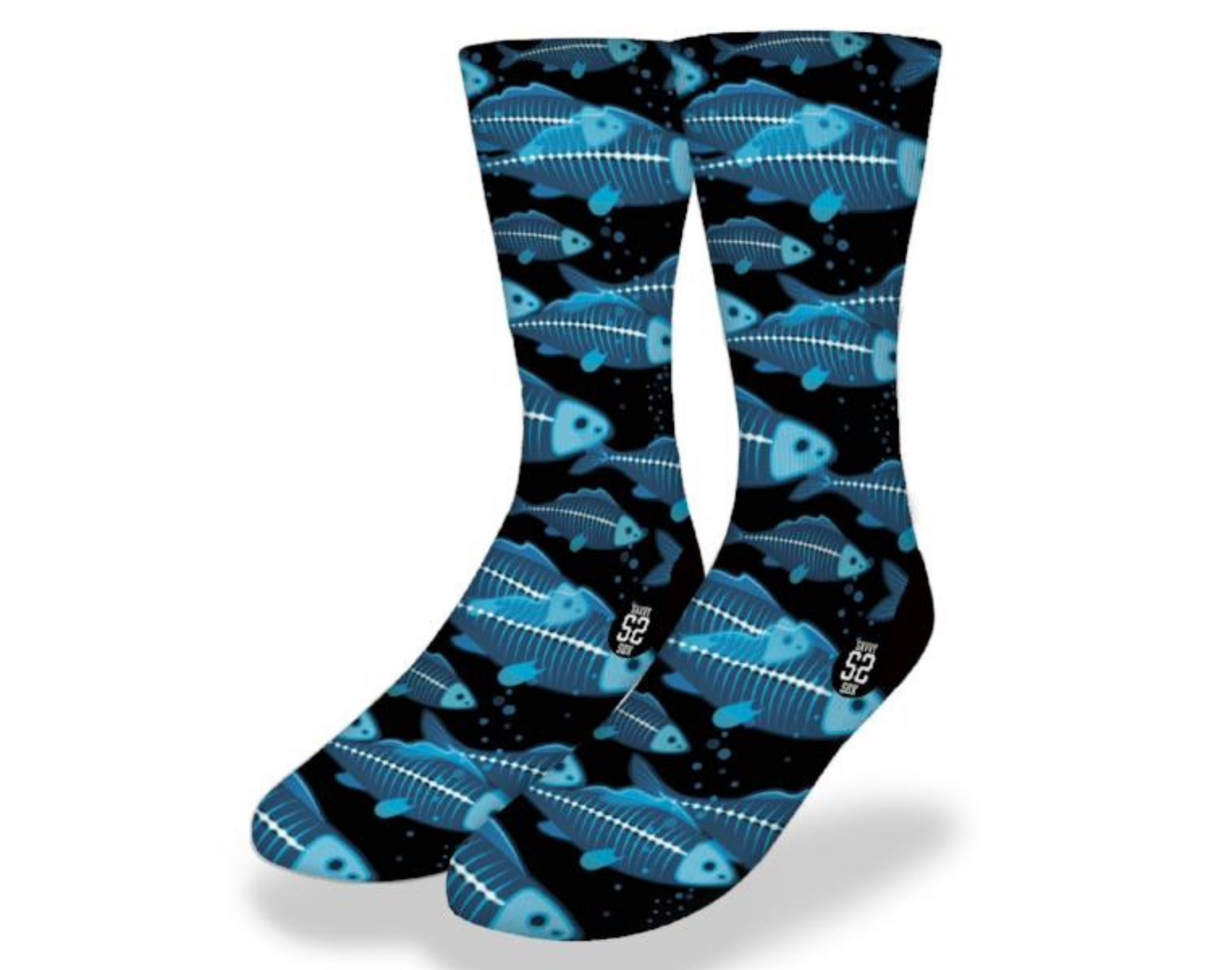 DEEPSEA FISHBONE Fun Fish Socks | Top Quality Socks | Savvysox.com ...