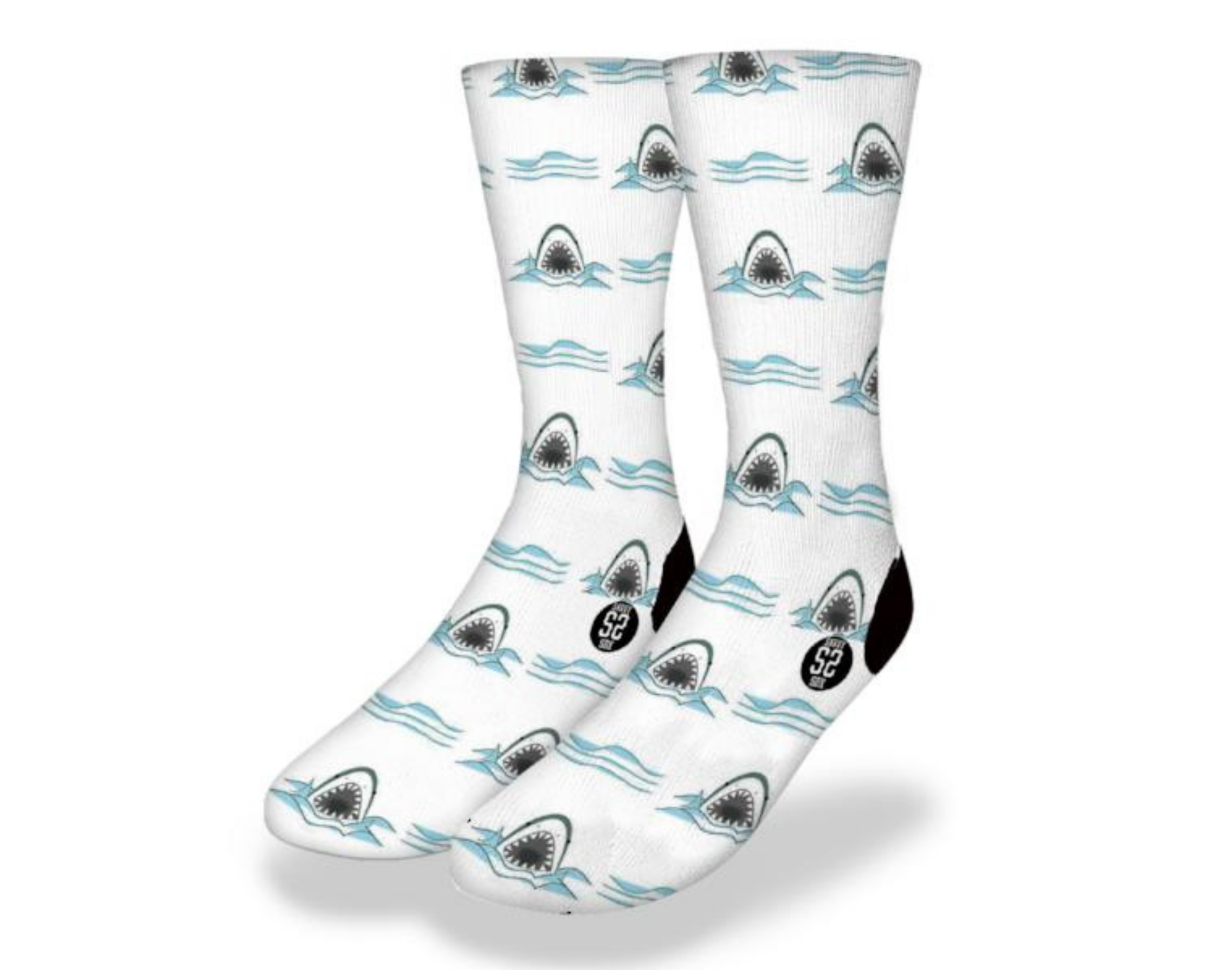 RETRO SHARKS BITE Fun Shark Socks – Savvy Sox
